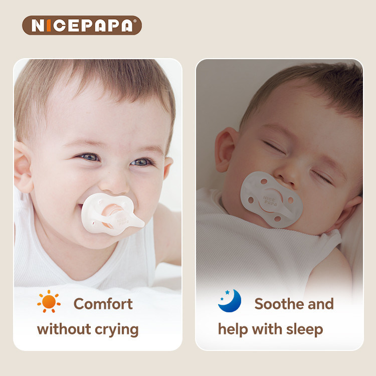 NICEPAPA COMPANION Bpa-Free Pacifier Air Pressure Self-Adjustment 6 ...