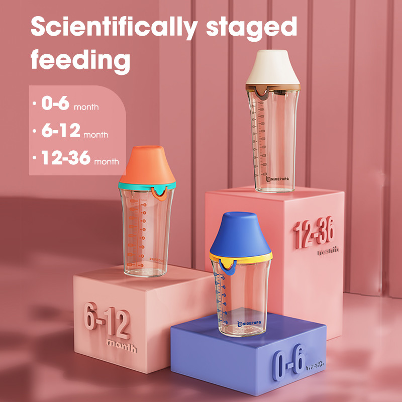 Nice Papa Self Patents Anti Colic Flip Cap Baby Bottle Extra Wide Neck ...